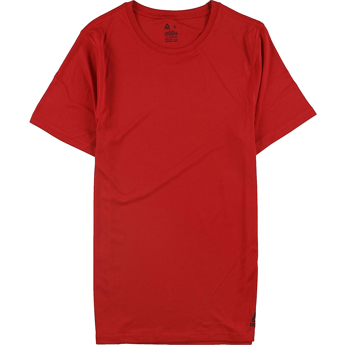 Reebok Mens Performance Base Layer Basic T-Shirt, Red, Small