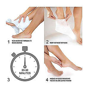 Pure Radiance by CALA Moisturizing Foot Masks 3 Pairs.