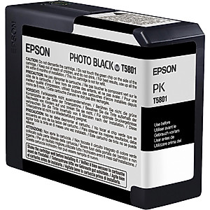 Epson T5801 UltraChrome K3 Photo Black Cartridge Ink