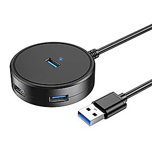 SHYPT USB 2.0 Extender Adapter Branch Computer U Disk Extension Cable Set Extender (Color : Black)