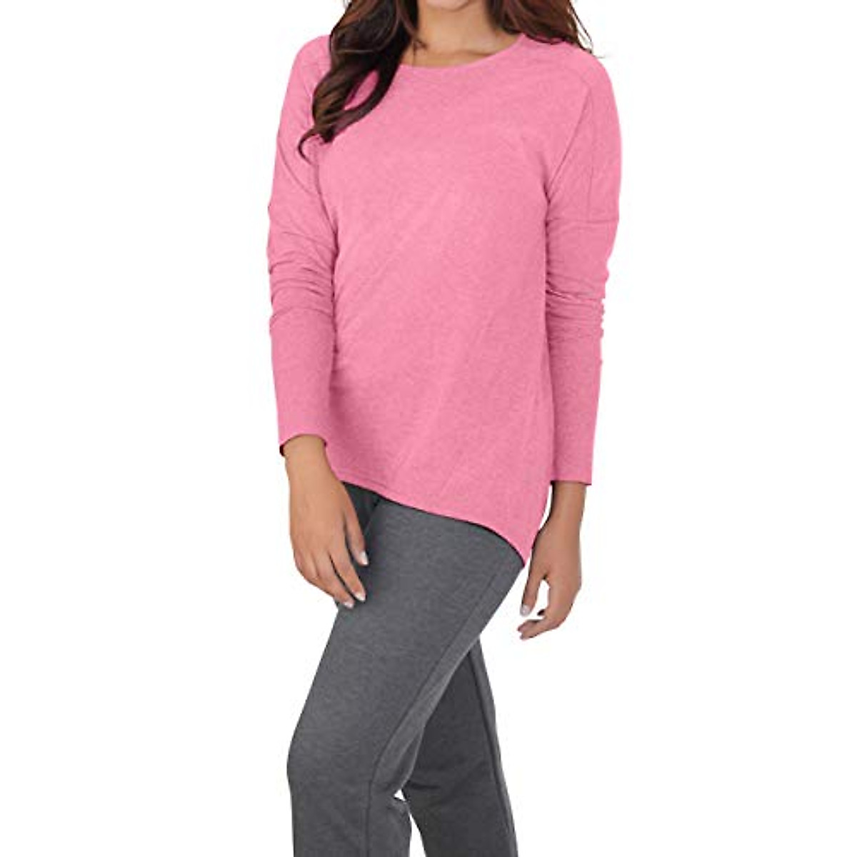 Fruit of the Loom Women's Crafted Comfort Sweatshirts, Pants, & Tri-Blend Tees, Rose Heather, XX-Large