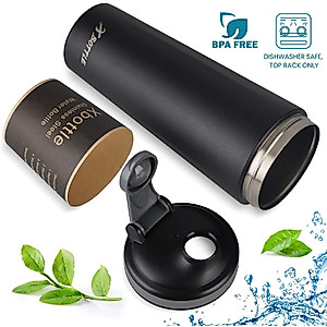 XBOTTLE 32oz Insulated Tumbler - Vacuum Insulated Stainless Steel Water Bottle Iced Coffee Travel Mug Cup with Flip Lid, Thermal Water Bottle Insulated Double Wall Spill-proof Leak-proof