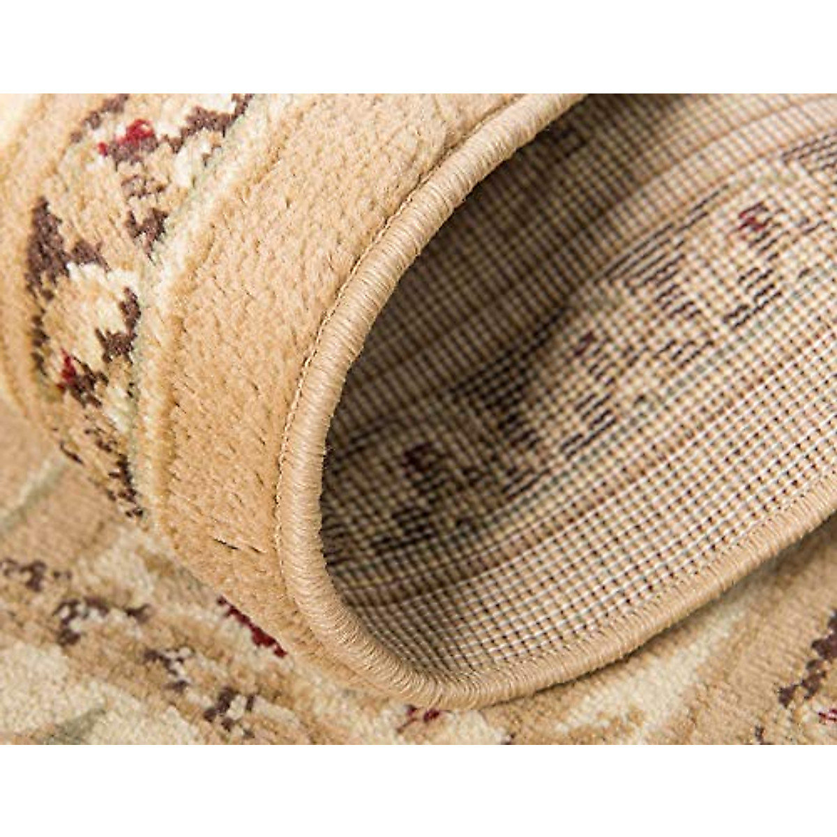 Unique Loom Versailles Collection Traditional Classic Medallion Motif Area Rug (2' 7 x 10' 0 Runner, Tan/ Ivory)