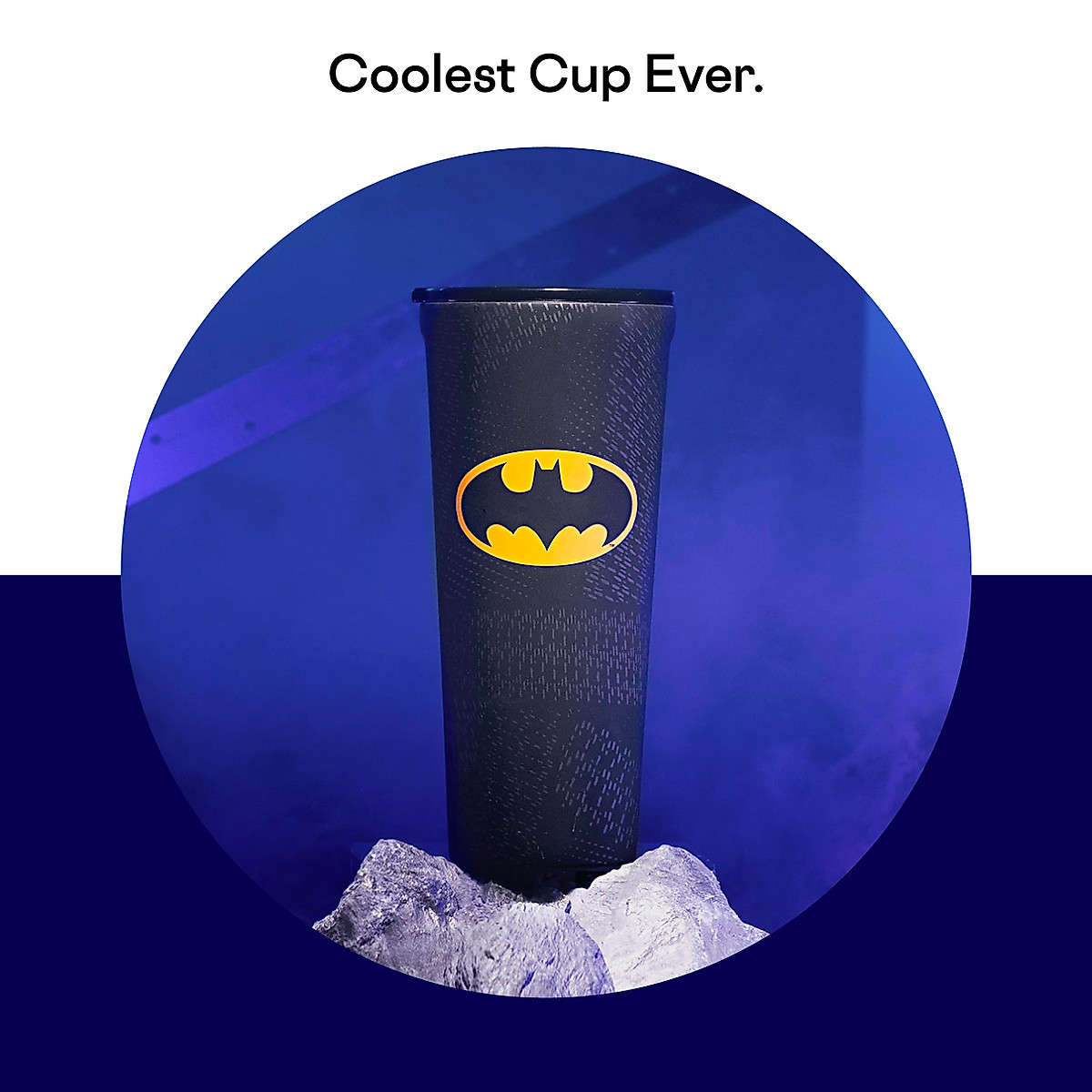 Corkcicle x Warner Brothers Batman Classic Insulated Coffee Mug with Lid, 24 oz – Stainless Steel Travel Tumbler Keeps Drinks Cold 9+hrs, Hot 3hrs – Cupholder Friendly Travel Coffee Tumbler