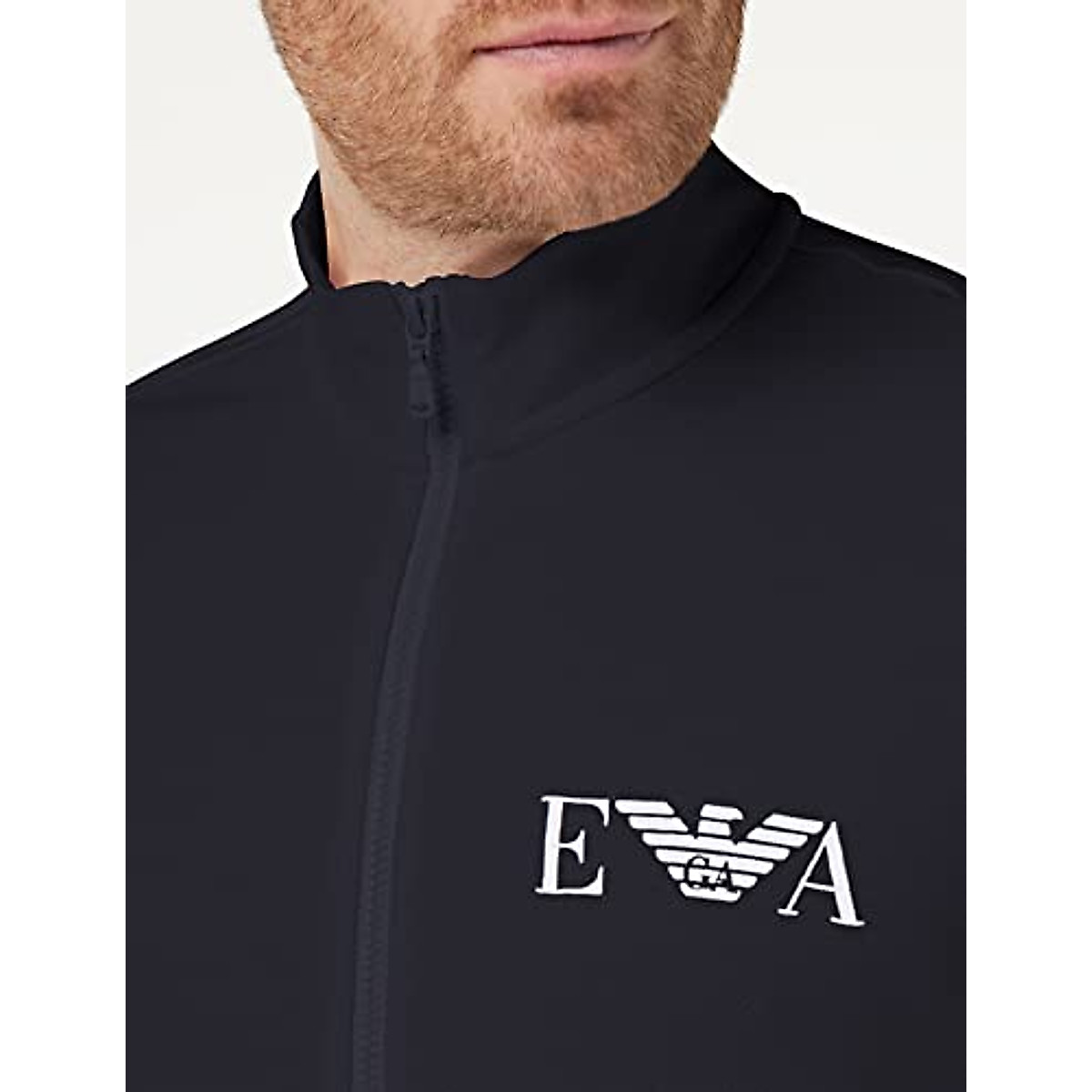 Emporio Armani Men's Iconic Terry Sweater and Trouser Set, Marine, X-Large