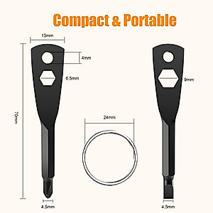 Keychain Screwdriver Tool Gifts for Men, KUSONKEY Christmas Gifts Stocking Stuffers for Men, 4-in-1 Screwdriver bit with Phillips,Slotted and Hex Wrench Cool Gadgets for Dad,Father,Husband, Boyfriend