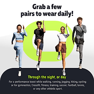 Ankle Brace Compression Sleeve for Men & Women (1 Pair) - Best Ankle Support Foot Braces for Pain Relief, Injury Recovery, Swelling, Sprain, Achilles Tendon Support, Plantar Fasciitis Socks