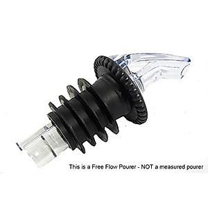 Ameripour - Speed Pourer - Patron Pour Spout - Made 100% In The USA. Free Flow Bar Spouts That Don't Leak - No Cracks, Just A Smooth Cocktail Pour Every Time. (Clear)