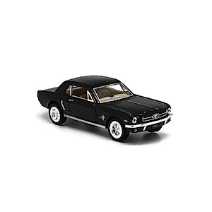 1964 1/2 Ford Mustang In Black Diecast 1:36 Scale By Kinsmart