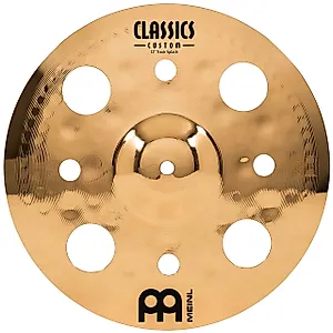 Meinl 12" Trash Splash Cymbal with Holes - Classics Custom Brilliant - Made In Germany, 2-YEAR WARRANTY (CC12TRS-B)