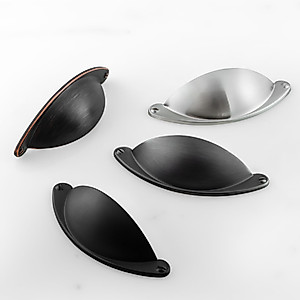 HESTIA HARDWARE 10 Pack | 2.5 Inch Drawer Pulls Oil Rubbed Bronze Pulls For Cabinets And Dressers | Bathroom And Kitchen Handles