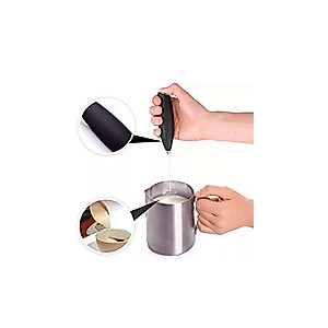 Espumador de leche de mano para lattes - Batidor de bebidas para café, mini espumador para capuchino, frappe, matcha, chocolate caliente
