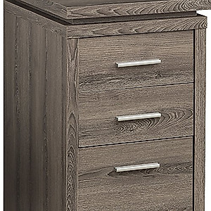 Monarch Specialties Hollow-Core Left or Right Facing Corner Desk, Dark Taupe