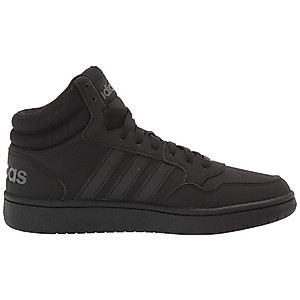 adidas Men's Hoops 3.0 Mid Black/Black/Grey 9.5