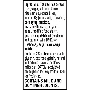 Rice Krispies Treats Homestyle Marshmallow Snack Bars, Kids Snacks, School Lunch, Original (6 Boxes, 36 Bars)