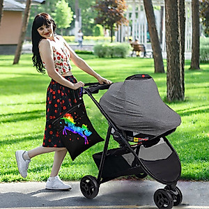 Galaxy Animal Unicorn Reusable Wet Dry Bags for Baby Cloth Diapers with 2 Zippered Pockets, Waterproof Travel Bag Beach Pool Gym Bag for Wet Swimsuits Toiletries Swim Bag, (2 Pack)