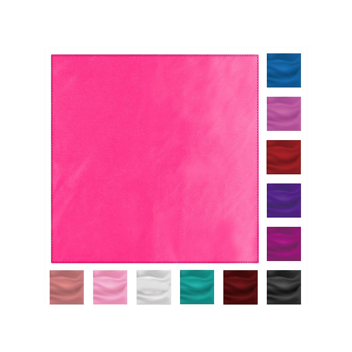 SATINIOR Chiffon Scarf Square Neck Scarf Handkerchief Retro Satin Ribbon Scarf for Women Girls