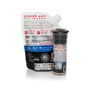 Redmond Real Sea Salt - Natural Unrefined Gluten Free, Coarse Salt with Coarse Grinder (Original Bundle)