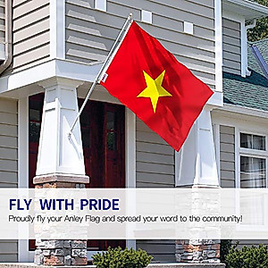 ANLEY Fly Breeze 3x5 Foot North Vietnam Flag - Vivid Color and Fade Proof - Canvas Header and Double Stitched - North Vietnamese Flags Polyester with Brass Grommets 3 X 5 Ft