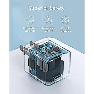 USB C Charger, Anker Fast Charger with Foldable Plug, PowerPort III 20W Cube Charger with USB C to Lightning Cable for iPhone 14/14 Plus/14 Pro/14 Pro Max/13, Galaxy, iPad/iPad Mini and More