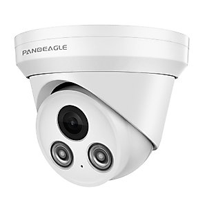 PANOEAGLE 5MP PoE IP Security Camera with Human/Vehicle Detection, 2.8mm Fixed Lens, Build-in Mic,98ft IR Night Vision, IP67 Waterproof