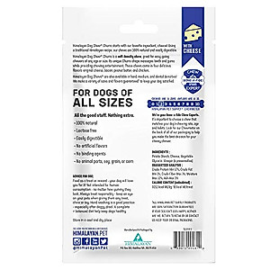 yaky CHURRO Himalaya Cheese Treats | Lactose Free | Gluten Free | Grain Free | USA MADE | for All Breeds | 4 CHURROs per Pouch | Original Cheese Flavor