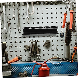 VILLFUL 1 Set Tools Organizer Drill Rack Electric Drill Holder Handheld Tool Holder Multifunctional Storage Mounted Storage Shelf Workshop Storage Rack Black Metal