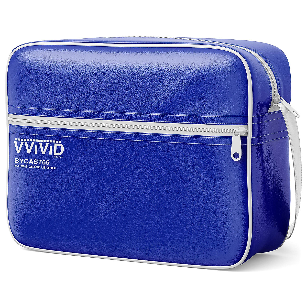 VViViD Blue Weatherproof Faux Leather Finish Marine Vinyl Fabric (10ft x 54")