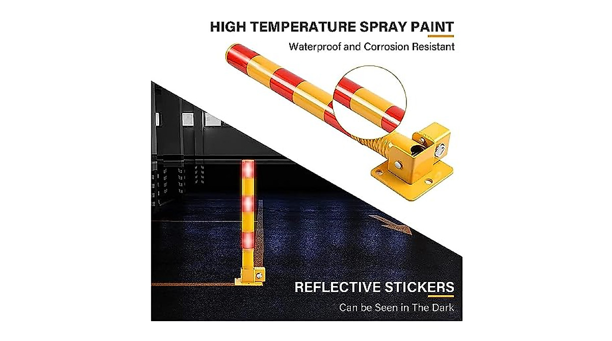 High Visibility Lockable Car Parking Bollard for Driveways