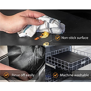 2 Pack Oven Liners and 8 Pack Refrigerator Liners Sheet Bundle - Say Goodbye to Messy Spills and Stains BPA & PFOA Free Kitchen Accessories