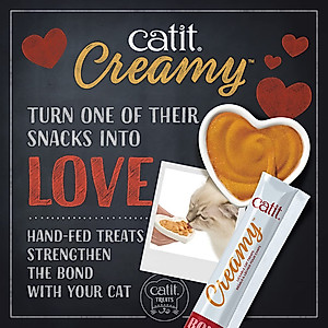 Catit Creamy Lickable Cat Treat, Healthy Cat Treat, Chicken & Shrimp, 12 Pack, 0.5 Ounce (Pack of 12)