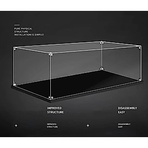 Welkin DC 3MM Display Acrylic Box Compatible for Lego Bonsai Tree 10281 Dustproof Clear Display Case(Not Include The Model)