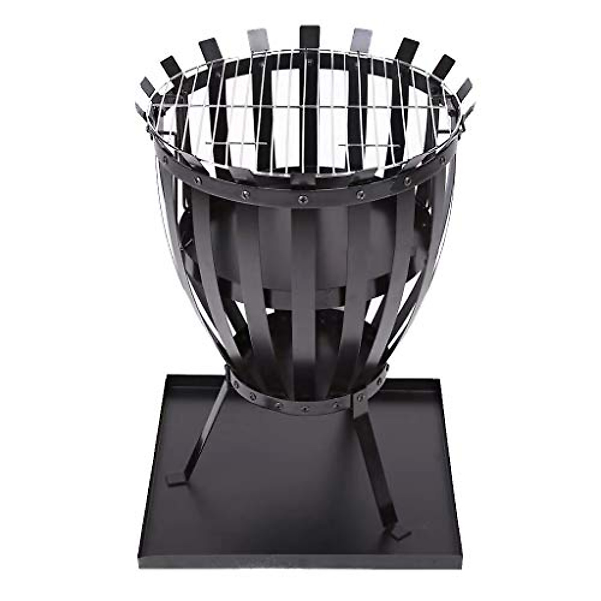 Ygo Barbecue Grill Fire Pit BBQ Charcoal Grill with BBQ Net for Camping Picnic Bonfire Patio Backyard Garden Beaches Park