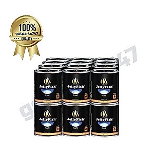 Real JellyFish Flame Premium Gel Fuel 24 Cans Indoor or Outdoor Made in USA 13oz