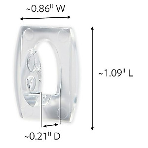 Command Mini Wall Hooks, 30-Command Hooks, 32-Command Strips, Damage-Free Hanging of Halloween Decor, Clear