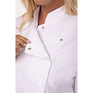 Chef Works Women's Lansing Chef Coat, White, Large