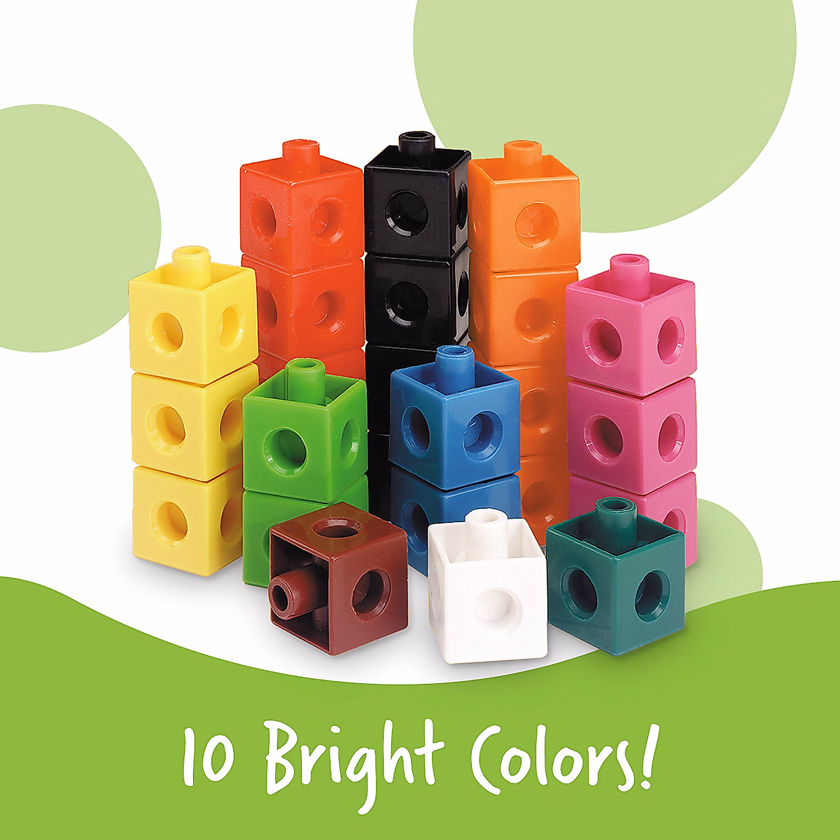 Learning Resources Snap Cubes - 100 Pieces, Ages 5+ Homeschool and Classroom Supplies, Educational Counting Toy, Math Games for Kids, Teacher Aids