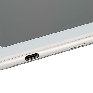 DAUERHAFT Office Tablet, US Plug 100‑240V Tablet PC 6GB RAM 128GB ROM 4G LTE 5G WiFi 3 Card Slots for School (Silver)