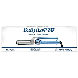 BabylissPRO Nano Titanium 1¼" Marcel Curling Iron, 1 ¼ Inch (Pack of 1)