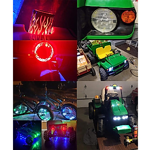 Honbay 50pcs Mixed Colour 5mm LEDs Pre Wired Light 12V 20cm Bulb