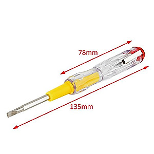 1pc New 100-500V Multi-function Household LED Electric Test Tester Pen Screwdriver Voltage Tester Detector Probe 137mm
