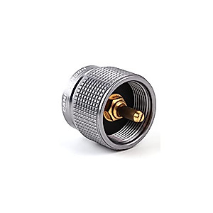 CAMPINGMOON Small Propane to Butane Adapter, Input: 16oz/1Lb small Propane Canister, Output: EN417 Lindal Valve Z22 (Silver)