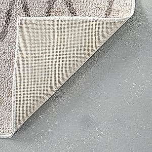 nuLOOM Miriam Machine Washable Geometric Diamond Area Rug, 7x9, Beige