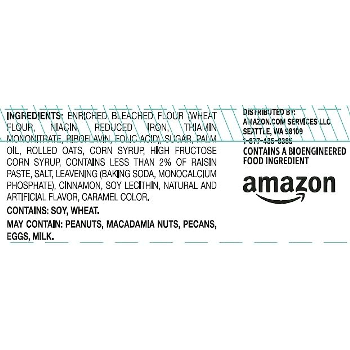 Amazon Brand - Happy Belly Old Fashioned Oatmeal Cookies, 12 ounce (Pack of 1)