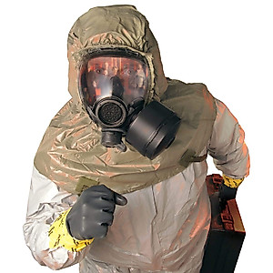 MSA 10051287 Millennium Riot Control Gas Mask - Size: Medium, Color: Clear, Reusable Respirator With Replaceable Components, Durable Respiratory Protection, For Use With Riot Control Cannisters