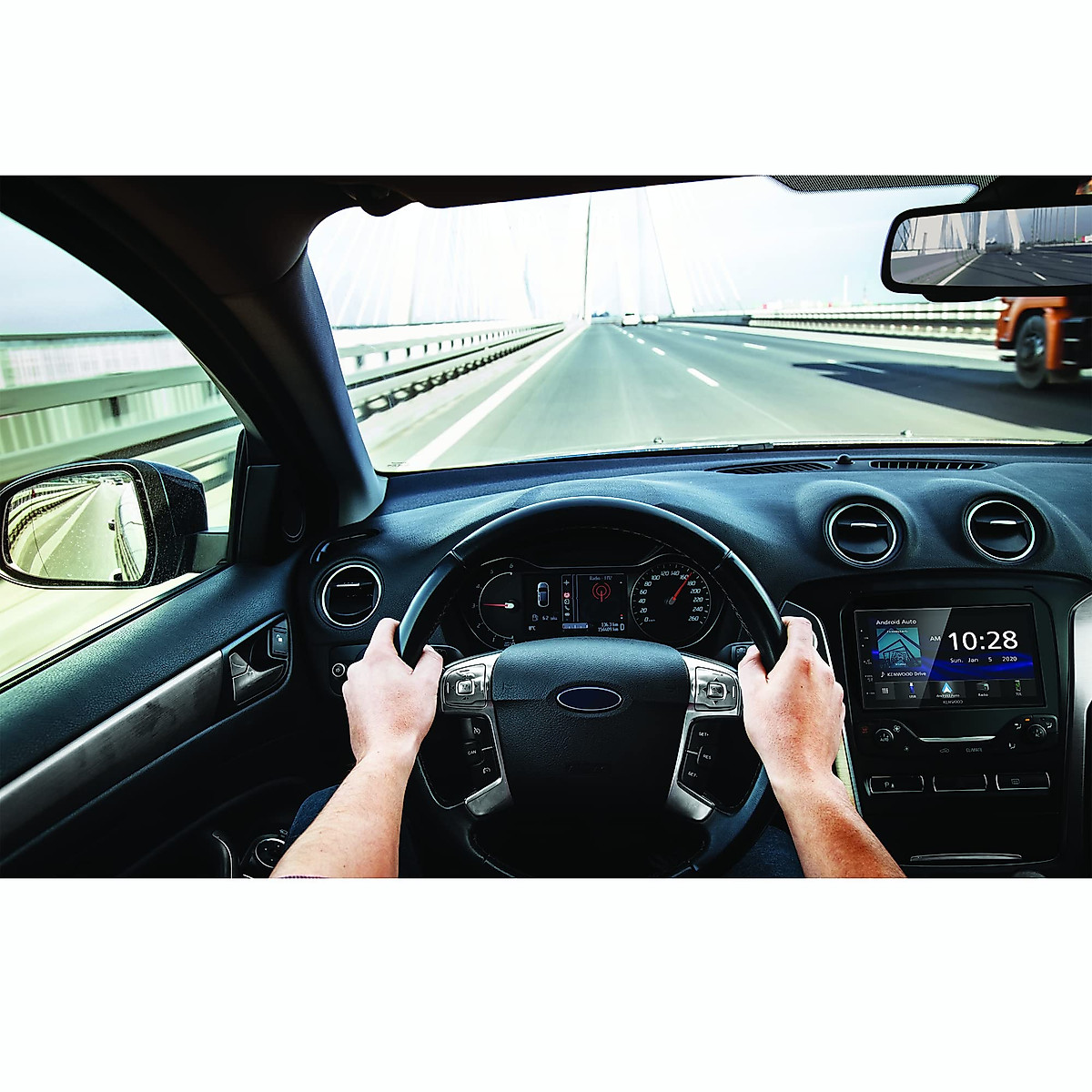 Kenwood DMX4707S 6.8" Digital Media Touchscreen Receiver w/Apple CarPlay and Android Auto