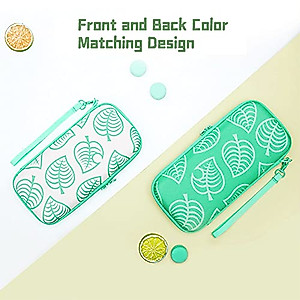 Carrying Case Compatible with Switch, Protection Case for Nintendo Switch Console, Portable Shockproof PU Hard Cover Storage Bag Travel Case for Switch