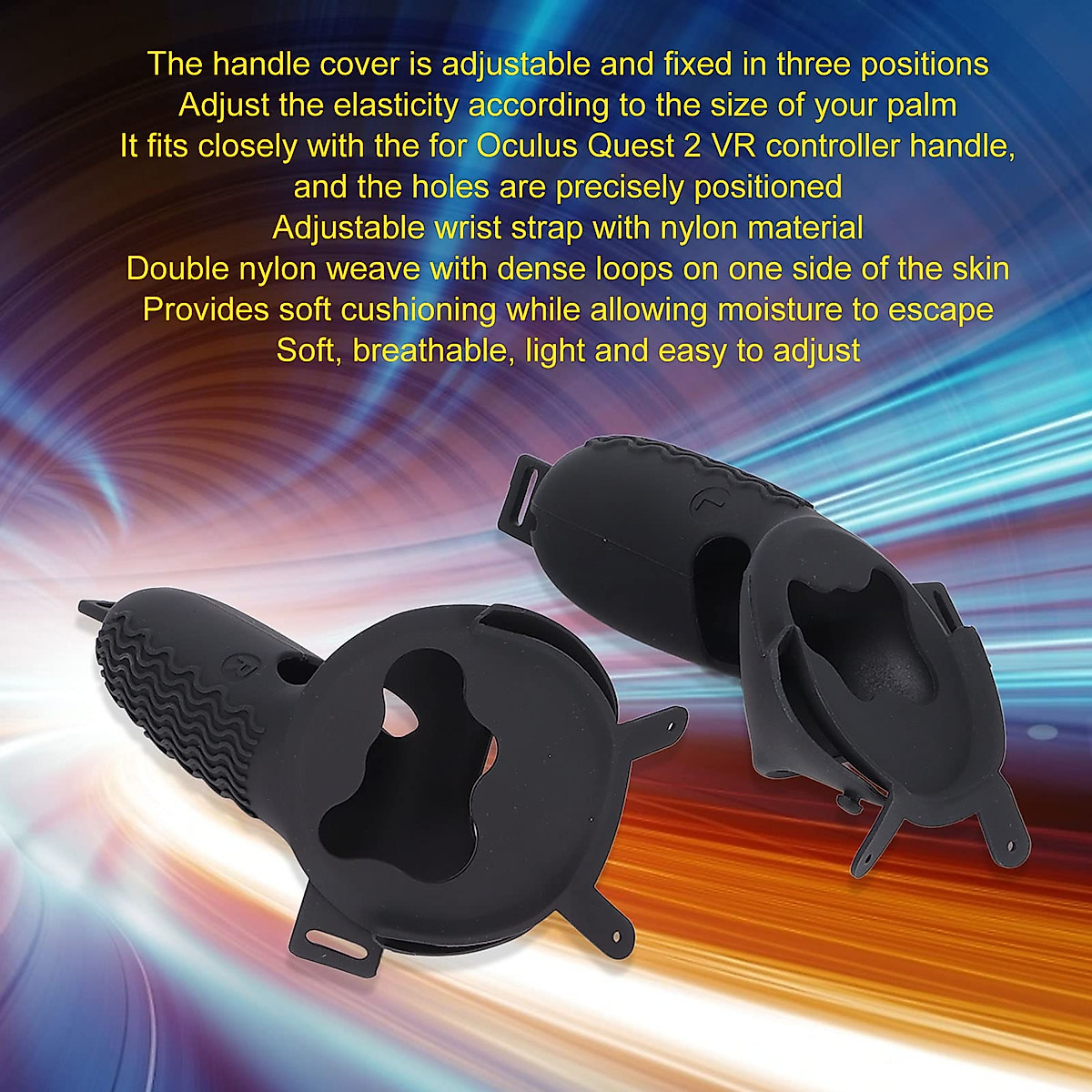 VR Controller Handle, Protective Wrist Knuckle Strap Controllers Controller Handle Protective Case with Adjustable Wrist Joint for Home