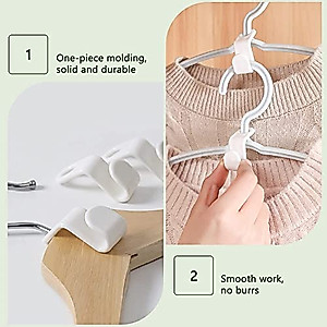 Clothes Hanger Connector Hooks, Cascading Hanger Hooks for Heavy Duty Space Saving, Durable Plastic Outfit Hanger Load 20 Pounds(30Pcs Green)