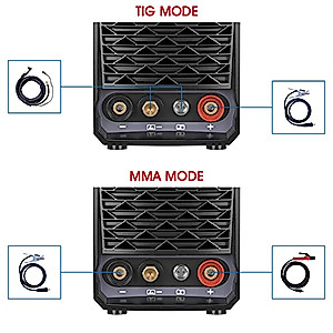ANDELI TIG Welder PULSE/HF TIG/STICK/ARC,170 Amp 110/220V Dual Voltage Multi-function IGBT TIG Welding Machine with Torch